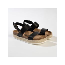BACKSUN Leder-Sandaletten "Diadema" in Schwarz - 67% | Gr&ouml;&szlig;e 39 | Damen-sandalen