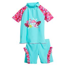 Playshoes 2tlg. Badeoutfit "Flamingo" in Türkis - 40% | Größe 122/128 | Baby-bademode