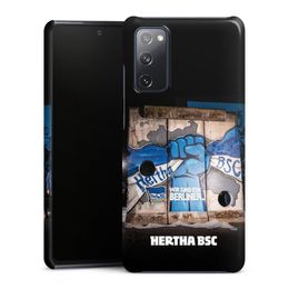 DeinDesign Galaxy S20 FE Handy Premium Case Smartphone Handyh&uuml;lle Schutzh&uuml;lle gl&auml;nzend Wall Hertha Bsc Official Licensed Product Premium Case