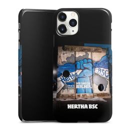 DeinDesign iPhone 11 Pro Max Handy Premium Case Smartphone Handyh&uuml;lle Schutzh&uuml;lle gl&auml;nzend Hertha Bsc Wall Official Licensed Product Premium Case