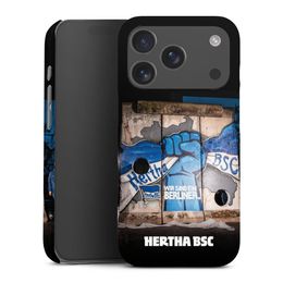 DeinDesign iPhone 17 Pro Handy Premium Case Smartphone Handyh&uuml;lle Schutzh&uuml;lle gl&auml;nzend Hertha Bsc Wall Official Licensed Product Premium Case