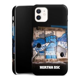 DeinDesign iPhone 12 mini Handy Premium Case Smartphone Handyh&uuml;lle Schutzh&uuml;lle gl&auml;nzend Hertha Bsc Wall Official Licensed Product Premium Case