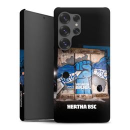 DeinDesign Galaxy S25 Ultra Handy Premium Case Smartphone Handyh&uuml;lle Schutzh&uuml;lle matt Hertha Bsc Wall Official Licensed Product Premium Case