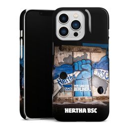 DeinDesign iPhone 13 Pro Handy Premium Case Smartphone Handyh&uuml;lle Schutzh&uuml;lle gl&auml;nzend Hertha Bsc Wall Official Licensed Product Premium Case