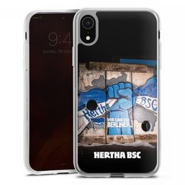 DeinDesign iPhone Xr Handy Silikon H&uuml;lle Case transparent Handyh&uuml;lle Hertha Bsc Wall Official Licensed Product Silikon Case