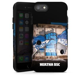 DeinDesign iPhone SE (2020) Handy Panzer Handyh&uuml;lle robuste Outdoor H&uuml;lle Schutzh&uuml;lle matt Wall Hertha Bsc Official Licensed Product Tough Case