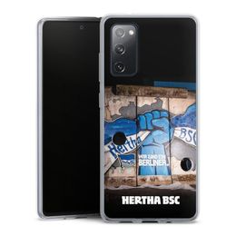 DeinDesign Galaxy S20 FE 5G Handy Silikon H&uuml;lle Case transparent Handyh&uuml;lle Wall Hertha Bsc Official Licensed Product Silikon Case