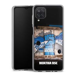 DeinDesign Galaxy A12 Handy Silikon H&uuml;lle Case transparent Handyh&uuml;lle Wall Hertha Bsc Official Licensed Product Silikon Case