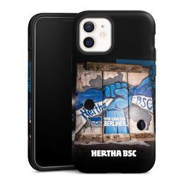 DeinDesign iPhone 12 mini Handy Panzer Handyh&uuml;lle robuste Outdoor H&uuml;lle Schutzh&uuml;lle matt Hertha Bsc Wall Official Licensed Product Tough Case