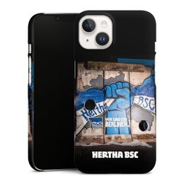 DeinDesign iPhone 14 Handy Premium Case Smartphone Handyh&uuml;lle Schutzh&uuml;lle matt Hertha Bsc Wall Official Licensed Product Premium Case
