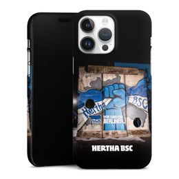 DeinDesign iPhone 14 Pro Max Handy Premium Case Smartphone Handyh&uuml;lle Schutzh&uuml;lle matt Hertha Bsc Wall Official Licensed Product Premium Case