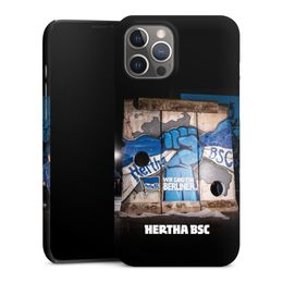 DeinDesign iPhone 12 Pro Max Handy Premium Case Smartphone Handyh&uuml;lle Schutzh&uuml;lle matt Hertha Bsc Wall Official Licensed Product Premium Case