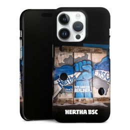 DeinDesign iPhone 14 Pro Handy Premium Case Smartphone Handyh&uuml;lle Schutzh&uuml;lle matt Hertha Bsc Wall Official Licensed Product Premium Case