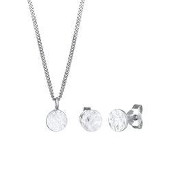 Elli Jewelry Set 'Pl&auml;ttchen' female Silver size 42