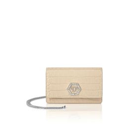 Philipp Plein Clutch Damen Gr&ouml;&szlig;e One Size beige