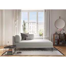 Recamiere Home Affaire "Bihult", beige (natur), B:210cm H:89cm T:104cm, Samtoptik (100% Polyester);Struktur fein (100% Polyester);Samtcord (92% Polyester, 8% Polyamid), Sofas, Recamiere, Armlehne links oder rechts bestellbar