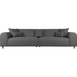 Big-Sofa Home Affaire "Svennis", grau, B:314cm H:83cm T:98cm, Struktur (100% Polyester);Filzoptik (100% Polyester), Sofas, Big-Sofa, in 2 Bezugsqualit&auml;ten, B/T/H: 314/98/83 cm