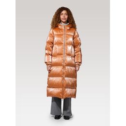 Arbeitsjacke K-way "K-way Winterjacke RUENNE THERMO PEARLY", Herren, Gr. L, orange, Obermaterial: 100% Nylon; Füllung: 90% Entendaunen, 10% Entenfedern, Jacken