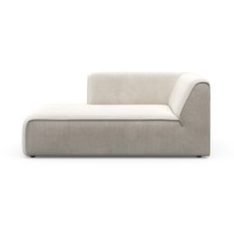 Ottomane OTTO HOME "Merid Chaiselongue, Ma&szlig;e B/T/H: 100/162/70 cm", beige (creme), B:100cm H:70cm T:162cm, 100% Polyester, Sofas, Ottomane, als Modul oder separat verwendbar, f&uuml;r individuelle Zusammenstellung