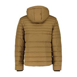Winterjacke Lerros "Lerros Steppjacke mit abnehmbarer Kapuze", Herren, Gr. S, braun, 100% Polyester, Jacken