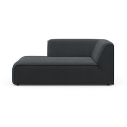Ottomane OTTO HOME "Merid Chaiselongue, Ma&szlig;e B/T/H: 100/162/70 cm", grau (anthrazit), B:100cm H:70cm T:162cm, 100% Polyester, Sofas, Ottomane, als Modul oder separat verwendbar, f&uuml;r individuelle Zusammenstellung