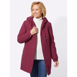Langjacke Classic Basics, Damen, Gr. 42, rot (bordeaux), 89% Polyester, 11% Polyamid, Besatz:100% Polyester, Wattierung:100% Polyester, unifarben, Jacken