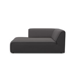 Ottomane OTTO HOME "Merid Chaiselongue, Ma&szlig;e B/T/H: 100/162/70 cm", grau (anthrazit), B:100cm H:70cm T:162cm, Struktur fein (100% Polyester);Samtoptik (100% Polyester);Samtcord (92% Polyester, 8% Polyamid), Sofas, Ottomane, als Modul oder separat verwendbar, f&uuml;r individuelle Zusammenstellung