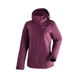 Regenjacke Maier Sports "Metor Therm Rec W", Damen, Gr. 18, pink (magenta), 100% Polyester (recycled), Rundhals, Jacken, warme Damen Jacke mit Kapuze, Winterjacke wasserdicht atmungsaktiv