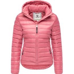 Steppjacke Ragwear "Bobie", Damen, Gr. L (40), rosa, Obermaterial: 100% Polyester, Innenfutter: 100% Polyester, Wattierung: 100% Polyester, tailliert hüftlang, hoch geschlossener Ausschnitt, eng elastischer Bund, Jacken, leichte, gesteppte Damen Jacke mit abnehmbare Kapuze
