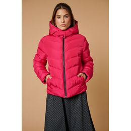 Steppjacke ZABAIONE "Jacket Si44erra", Damen, Gr. L, frosty rot, Web, Obermaterial: 100% Polyester, unifarben, Basic hüftlang, Jacken
