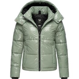 Steppjacke Ragwear "Roobie", Damen, Gr. L (40), grau (graugrün), Außenmaterial: 100% Polyester, Innenfutter: 100% Polyester, Wattierung: 100% Polyester, gerade hüftlang, Ärmel ohne Ärmelschlitz Rippstrickbündchen, Jacken, super stylische, gänzende Damen Winterjacke
