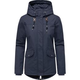 Ragwear Damen Winterjacke "Parkker Warm YOUMODO"navy, Gr. S, Obermaterial: 65% Polyester, 35% Baumwolle; Innenfutter: 100% Polyester; Wattierung: