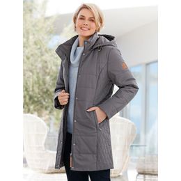 Steppjacke Casual Looks, Damen, Gr. 21, grau (anthrazit), 100% Polyester, Wattierung:100% Polyester, unifarben, Jacken