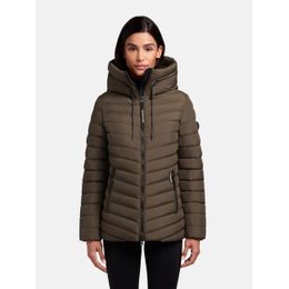 Steppjacke Khujo "Pace-YM", Damen, Gr. L (40), dunkelgrün, Material, tailliert hüftbedeckend, hoch geschlossener Ausschnitt, Ärmel ohne Ärmelschlitz normaler Saum, Jacken, Warme gesteppte Winterjacke mit Kapuze