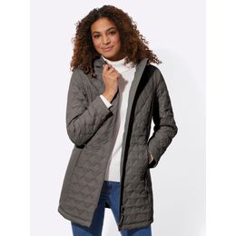 Steppjacke Casual Looks, Damen, Gr. 25, grau (graphit), 100% Polyester, Wattierung:100% Polyester, unifarben, Jacken