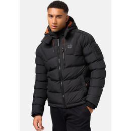 Winterjacke STONE HARBOUR "Arvidoo", Herren, Gr. L (52), schwarz, Obermaterial: 100% Polyester, Futter: 100% Polyester, Wattierung: 100% Polyester, Ärmelfutter: 100% Polyester, gerade hüftlang, hoch geschlossener Ausschnitt, Ärmel ohne Ärmelschlitz Rippstrickbündchen, Jacken, Modische Herren Winter Steppjacke
