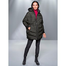 Steppjacke Heine, Damen, Gr. 34, schwarz, 100% Polyester, Wattierung:70% Daunen, 30% Federn, unifarben, Jacken