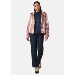 Blouson Ragwear "Cezanna Shine", Damen, Gr. S (36), rosa (altrosa), Obermaterial: 100% Nylon, Innenfutter: 100% Polyester, metallic, oversize hüftlang, hoch geschlossener Ausschnitt, Ärmel ohne Ärmelschlitz elastischer Bund mit Gummizug, Jacken, Glänzende Damen Jacke mit reflektierendem Metallic-Material