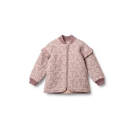 Wheat Jacke 'Ellas' M&auml;dchen Gr&ouml;&szlig;e 86 taubenblau / taupe / rosa / eosin