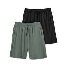 Tchibo - 2 Kinder-Sportshorts - Jungen - Gr. 122/128 - schwarz