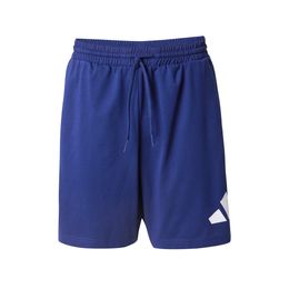 adidas Sportswear Workout Pants 'ESSENTIALS BIG LOGO SINGLE JERSEY' male size XS Dark blue / White