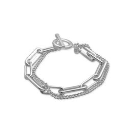 Luxenter Armband 'Hizi' Damen Gr&ouml;&szlig;e 16 cm silber
