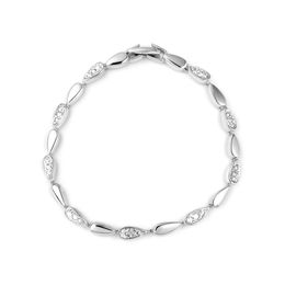 Luxenter Armband 'Tanal' Damen Gr&ouml;&szlig;e 18 cm silber