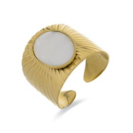 Luxenter Ring 'Anleh' Damen Gr&ouml;&szlig;e 50/60 gold