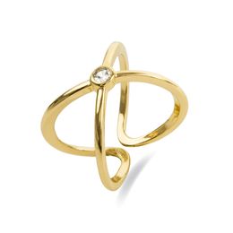 Luxenter Ring 'Rai' Damen Gr&ouml;&szlig;e 50/60 gold
