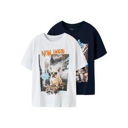 name it Shirt 'NKMVOTO' boy Blue, White size 158/164