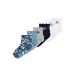 Nike Sportswear Socken M&auml;dchen Gr&ouml;&szlig;e 4/5Y navy / opal / grau / wei&szlig;