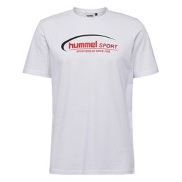 Hummel T-shirt Herren Gr&ouml;&szlig;e L rot / wei&szlig;