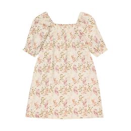 Vero Moda Girl Kleid 'Glow Natali' M&auml;dchen Gr&ouml;&szlig;e 122 beige / rosa / blutrot / schwarz