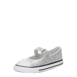 Converse Ballerina 'CTAS' M&auml;dchen Gr&ouml;&szlig;e 25 silber / wei&szlig;